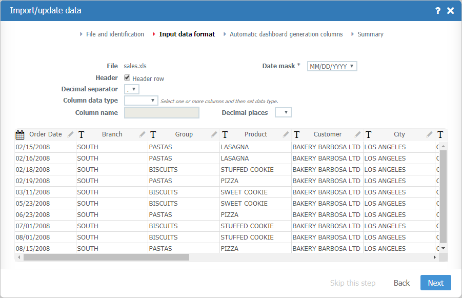 Importing a New Data Source - TaticView